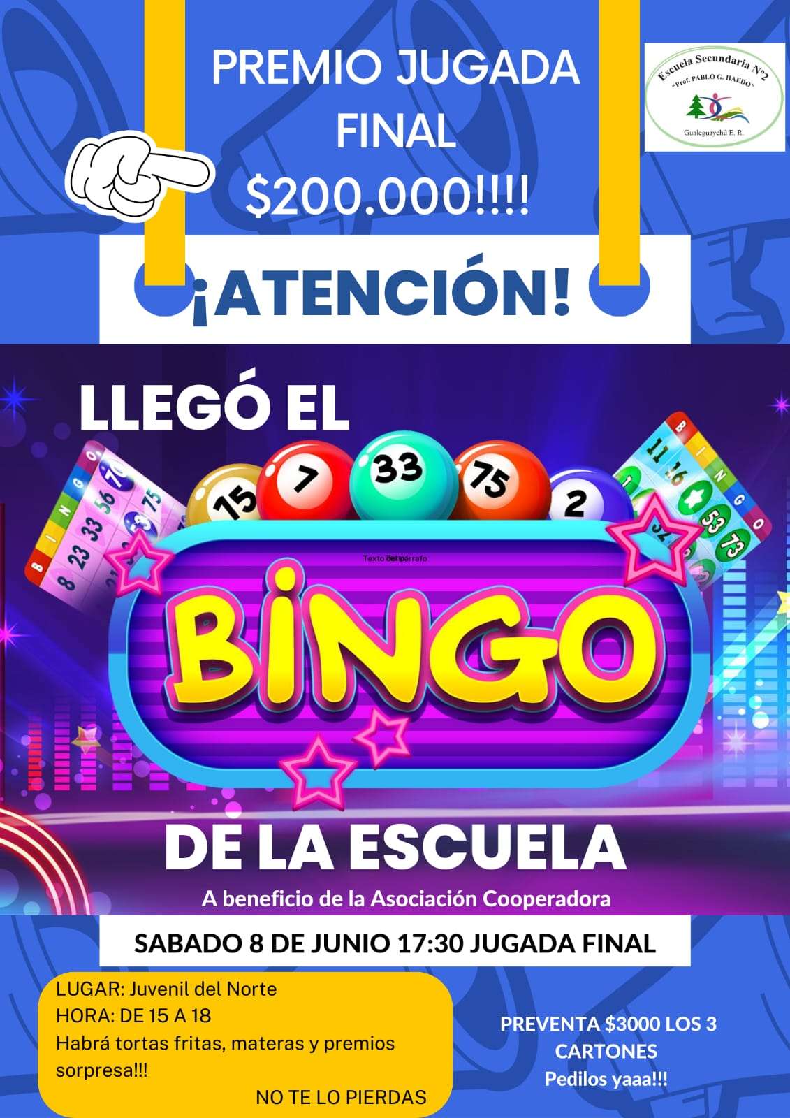 La escuela Pablo Haedo organiza un bingo para recaudar fondos para mantener el edificio – El Día ...