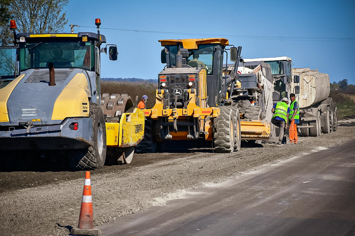 Reiniciaron las obras en la Ruta 20, en el acceso norte a Gualeguaychú ...